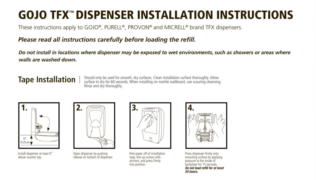 2740-12 Gojo TFX Foam Soap Dispenser, 1200ml, Grey